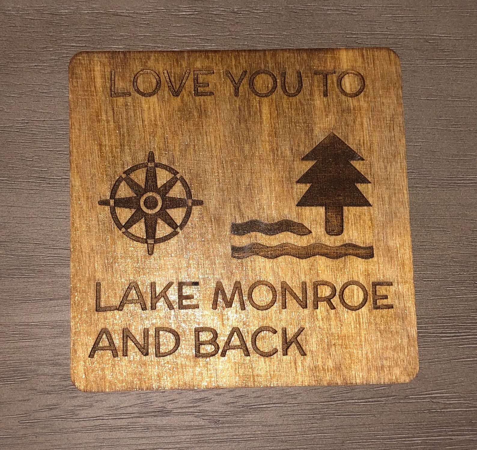 Set of 4 Custom Lake/ Lake House Coasters - Etsy