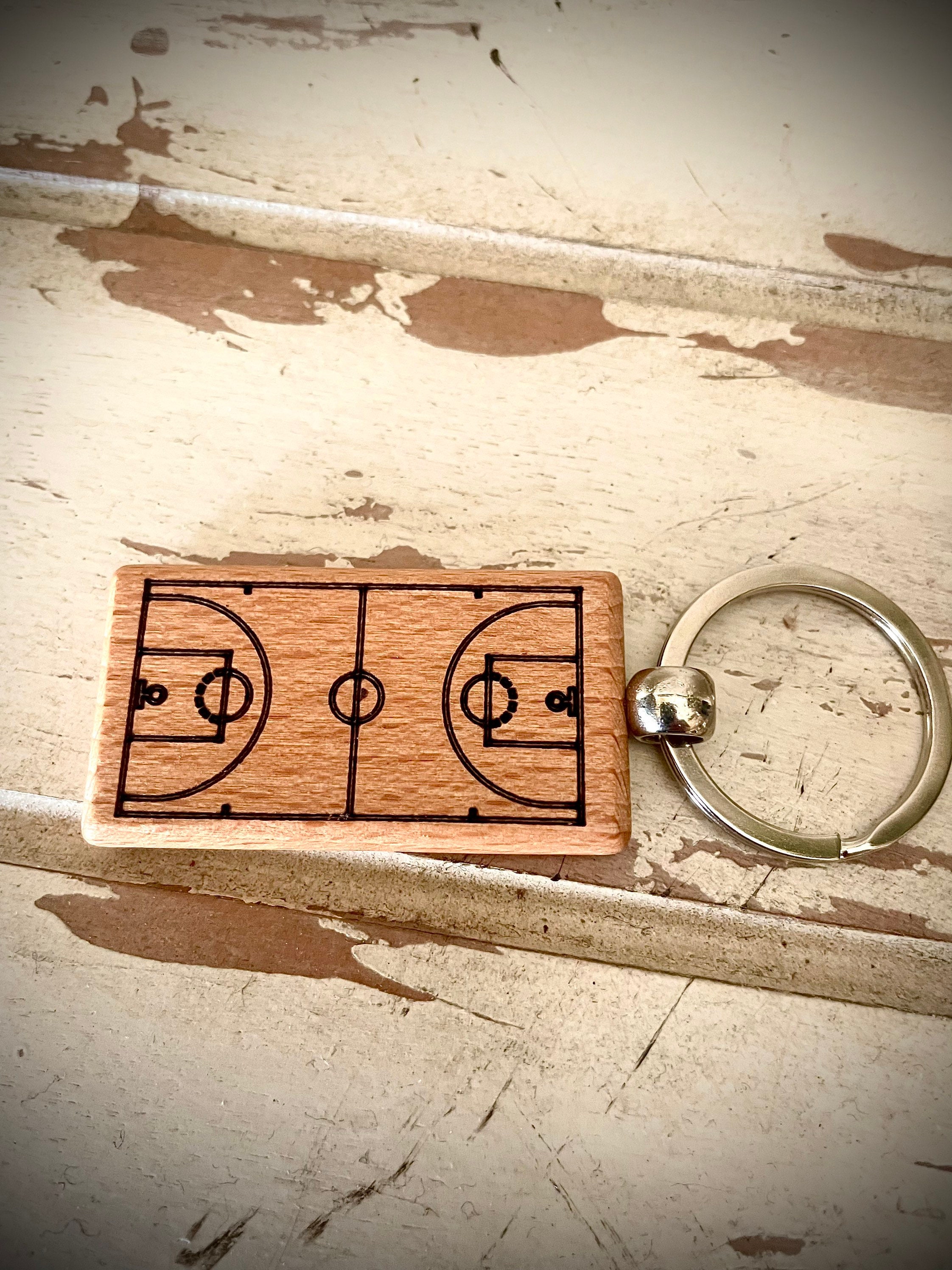 Basketball Court Keychain Basketball Senior Night Basketball - Etsy
