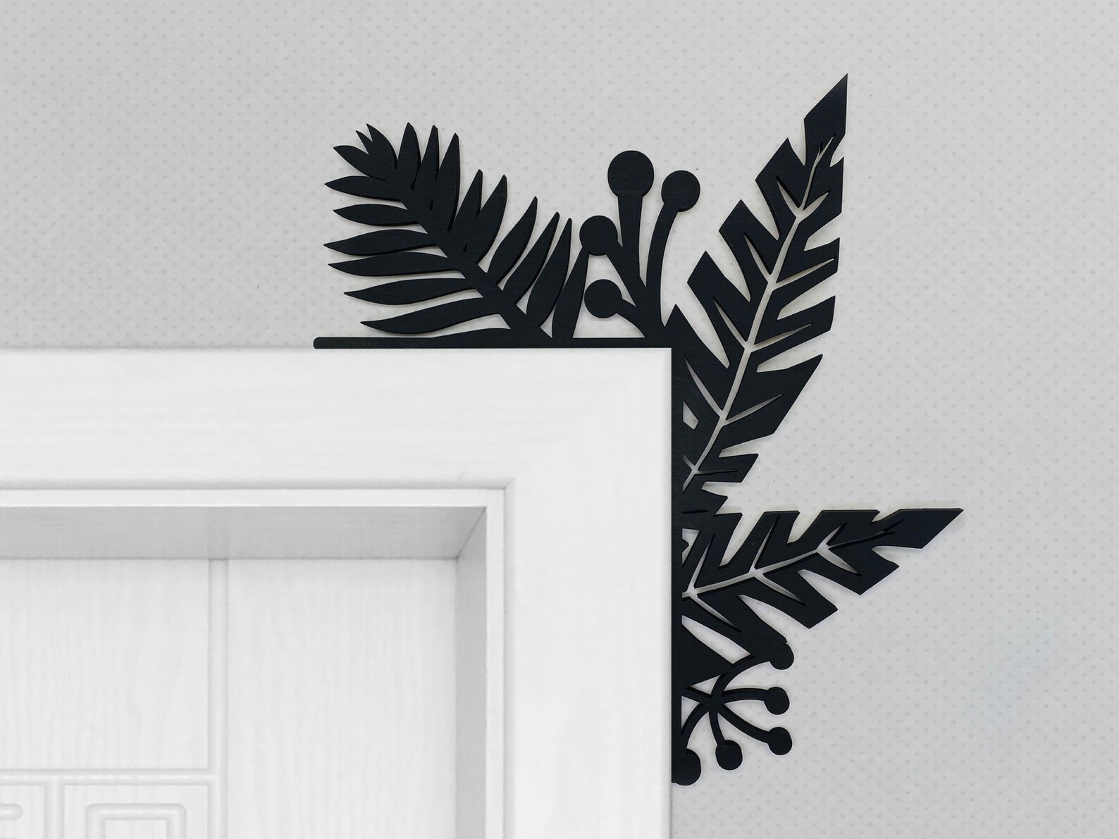 Floral Window or Door Corner Accent | Trim Decoration (set of 2 ...