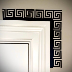 Greek Key Small Pattern Window and Door Corner Accent / Trim Corner ...