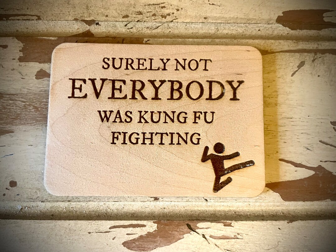 Funny Kitchen / Fridge Magnet - Surely Not EVERYBODY Was Kung Fu ...