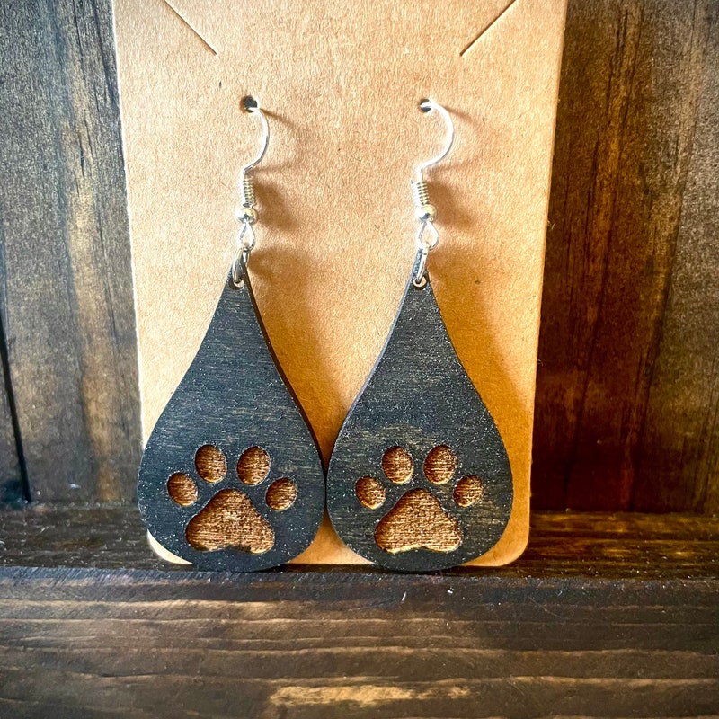 Dangling Paw Earrings - Etsy