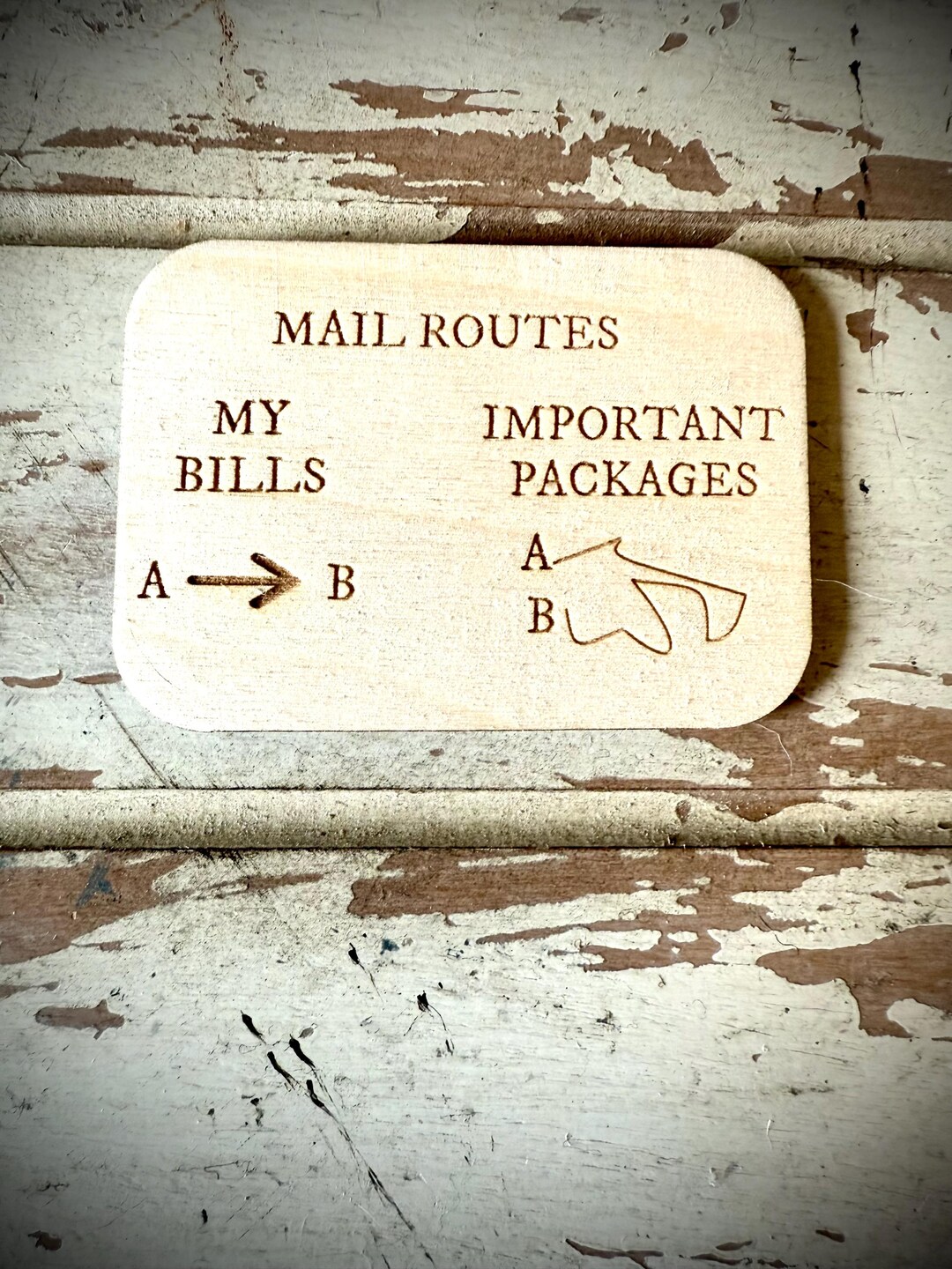Funny Kitchen / Fridge Magnet - Mail Routes: My Bills Vs. Important ...