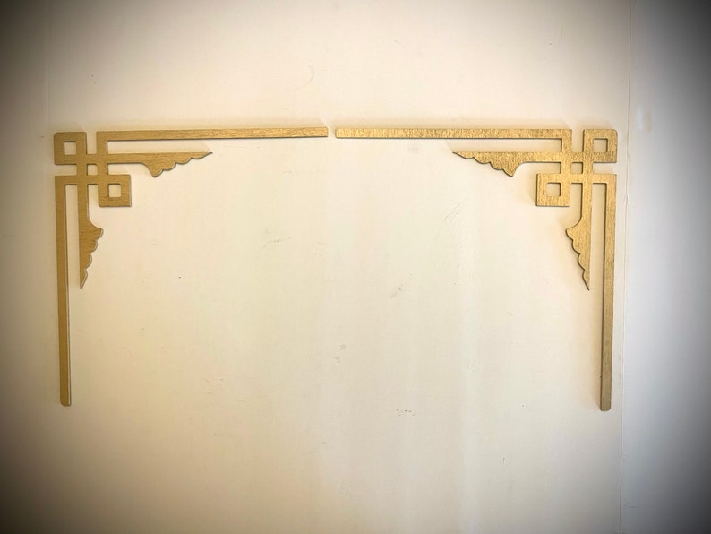 Frank Lloyd Wright-inspired Corner Accent Decoration (set of 2) FLW Set ...