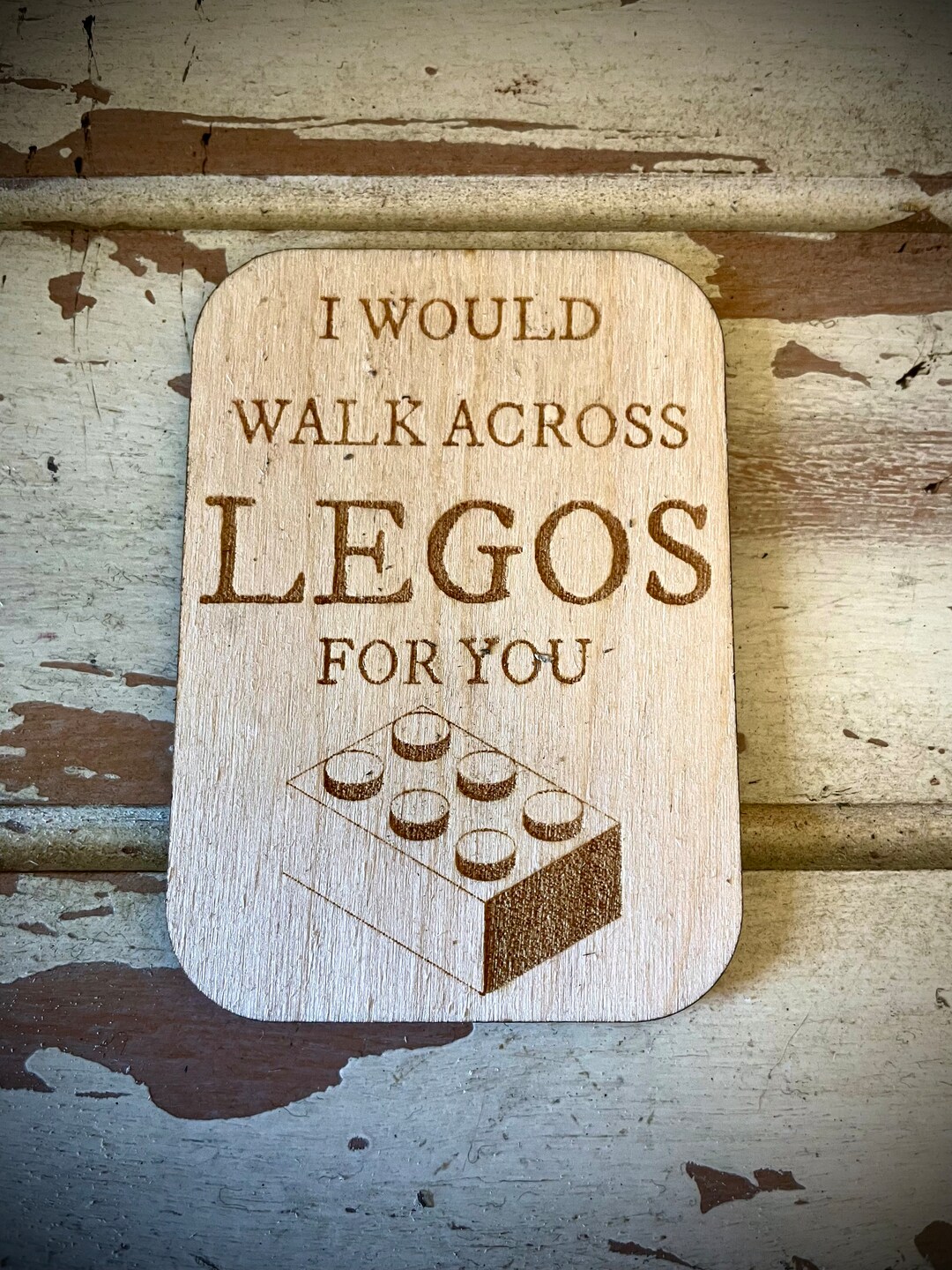 Funny Kitchen / Fridge Magnet - I Would Walk Across LEGOS for You - Etsy