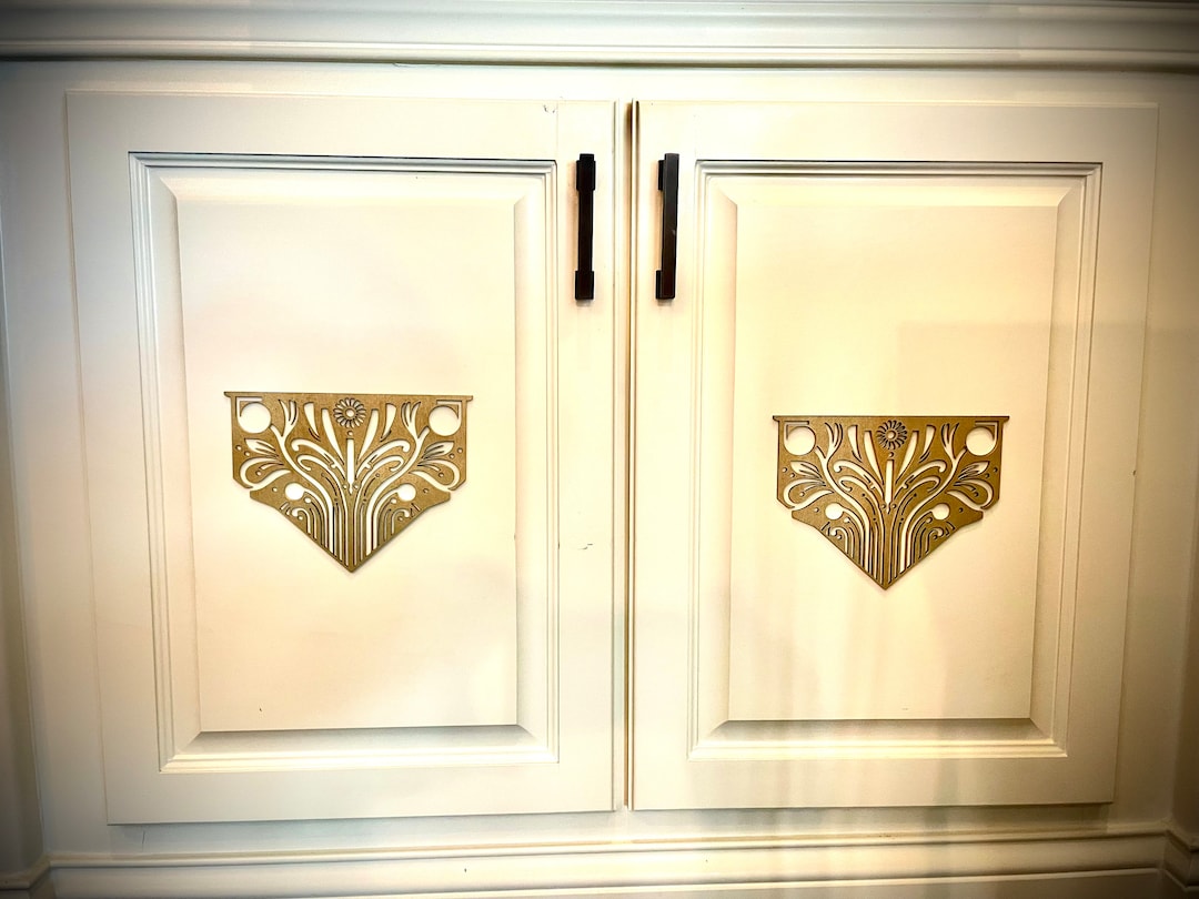 Boho Modern Art Deco Wood Door, Cabinet, or Furniture Embellishment ...