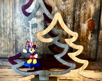 Big Foot Yeti Sasquatch Dragging Christmas Tree 2-layer Laser Cut Wood ...