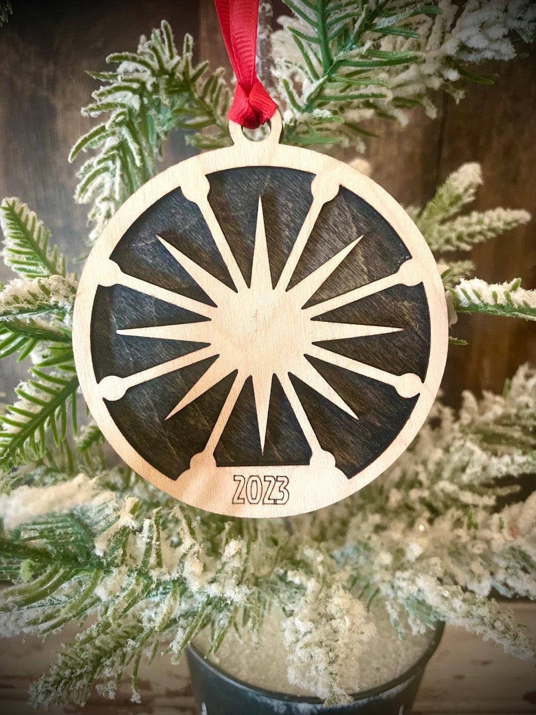 Mid Century Modern MCM Atomic Starburst 2-layer Personalized Laser Cut ...