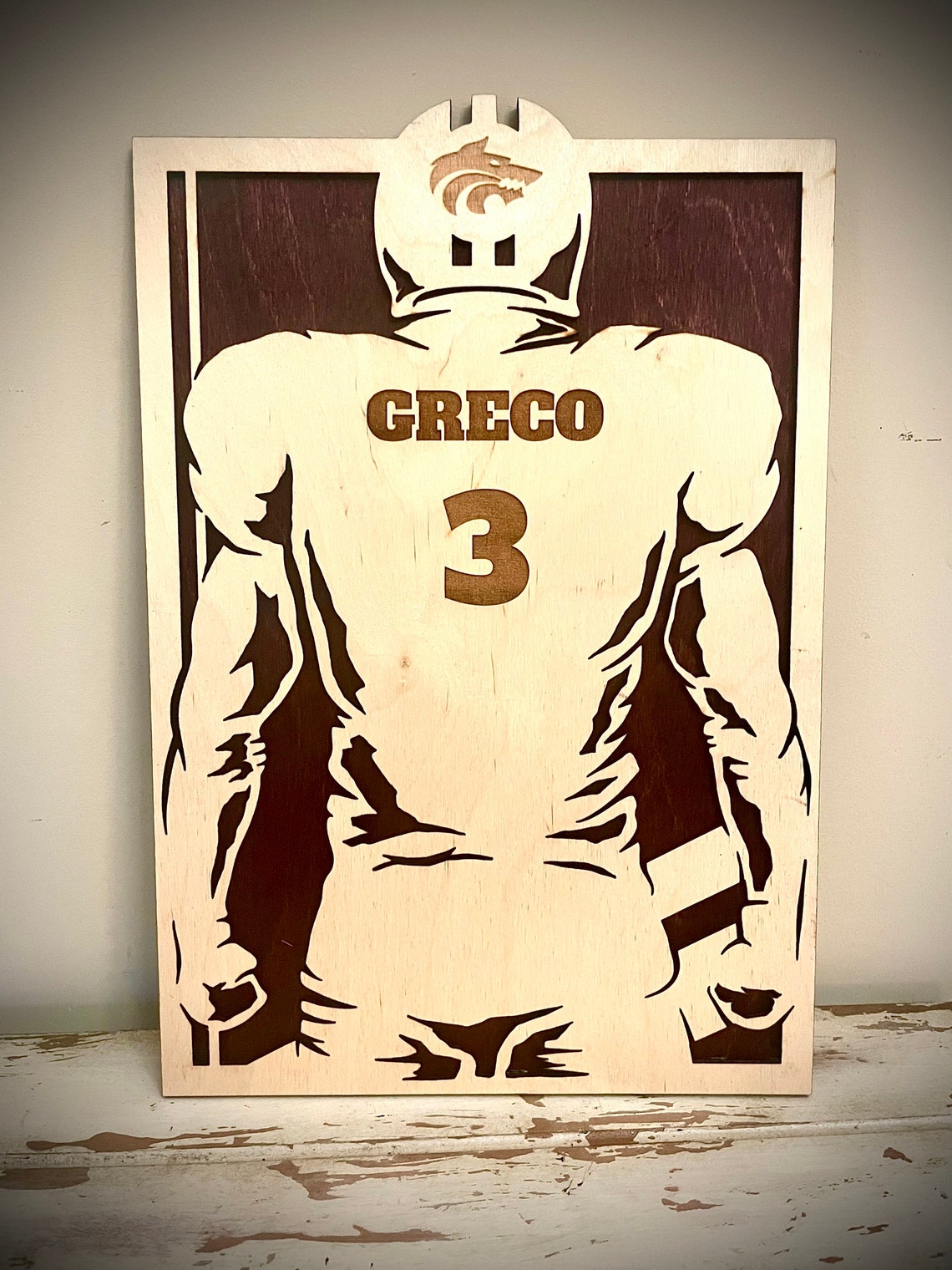 Personalized Custom Football Sign Custom Plaque With Player - Etsy