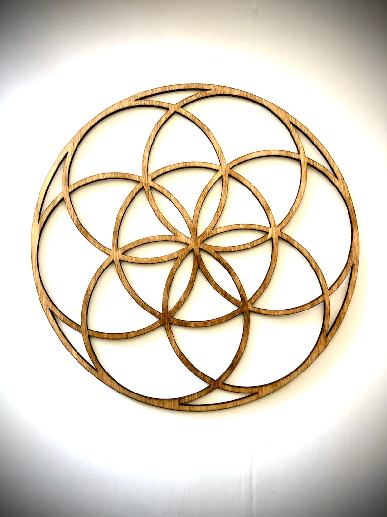 Sacred Geometry / Flower of Life Mandala Wood Wall Art 4 - Etsy