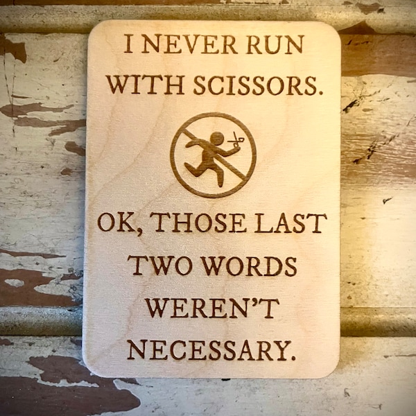 Run With Scissors - Etsy