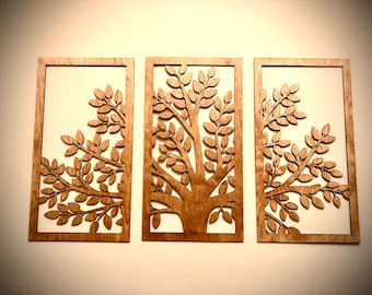 Big Foot Yeti Sasquatch Dragging Christmas Tree 2-layer Laser Cut Wood ...