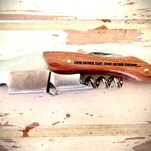 Custom Engraved Wood Wine Key Wine Opener Corkscrew - Etsy