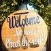 Hockey Welcome Sign Welcome. Not Home Check the Rink 18 Round - Etsy