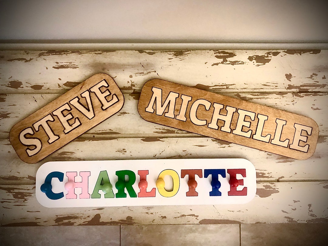 Personalized Wooden Name Puzzle - Etsy