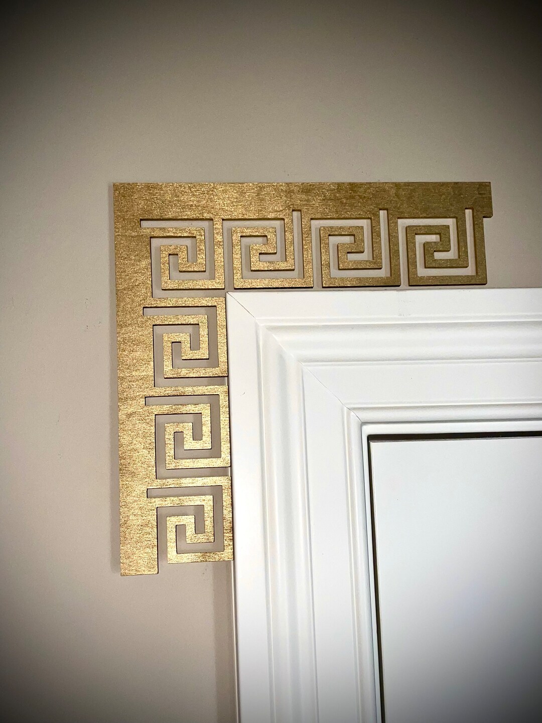 Greek Key Medium Pattern Window and Door Corner Accent / Trim Corner ...