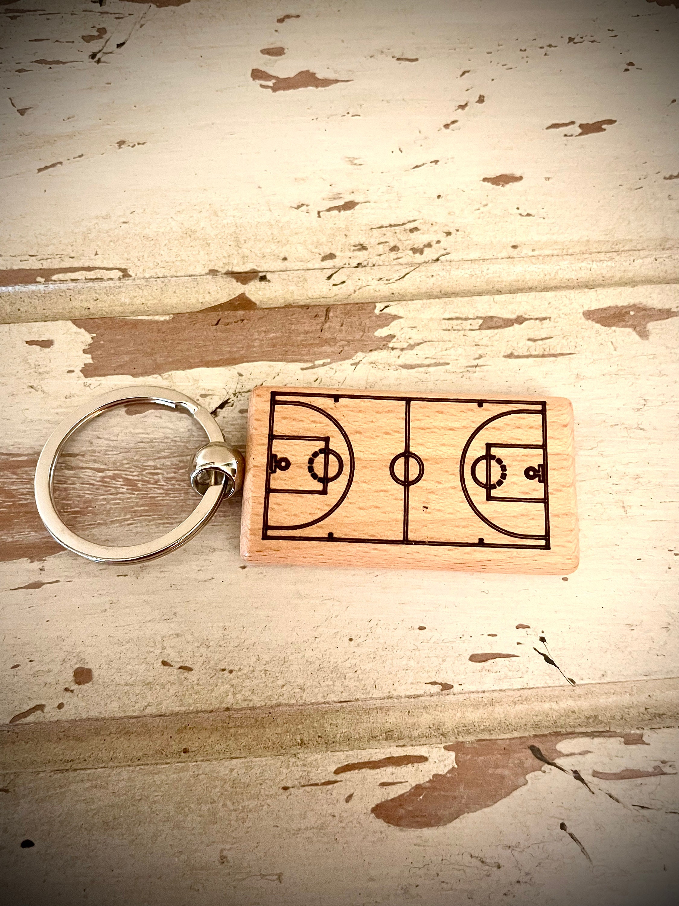 Basketball Court Keychain Basketball Senior Night Basketball - Etsy