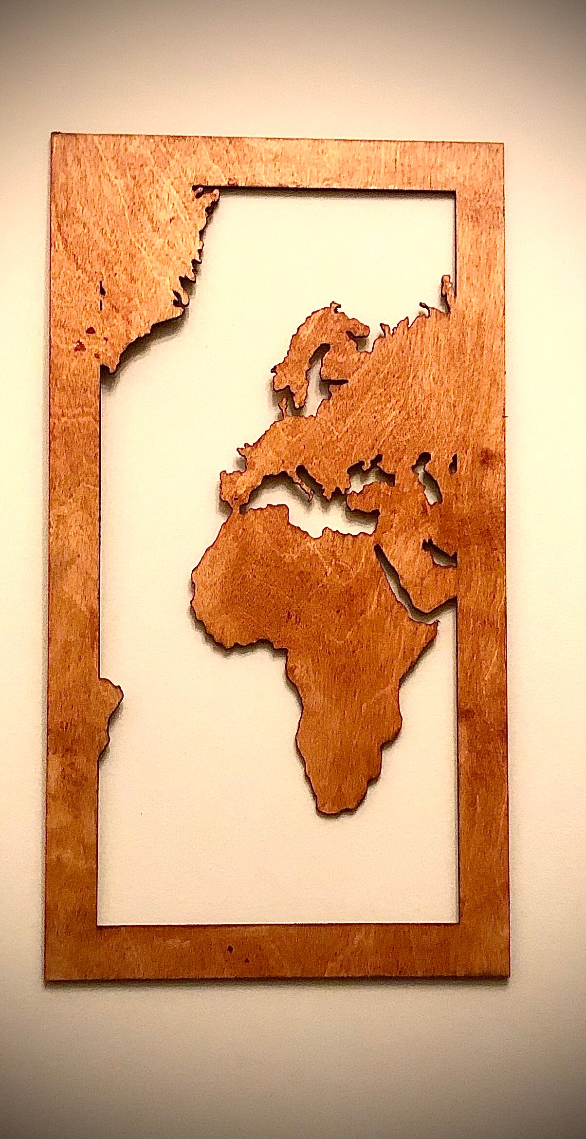World Map Wood Wall Art, 3 Panel Available in Multiple Sizes and ...