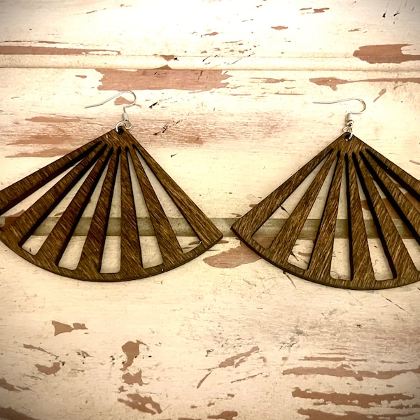 Fan Earrings - Etsy