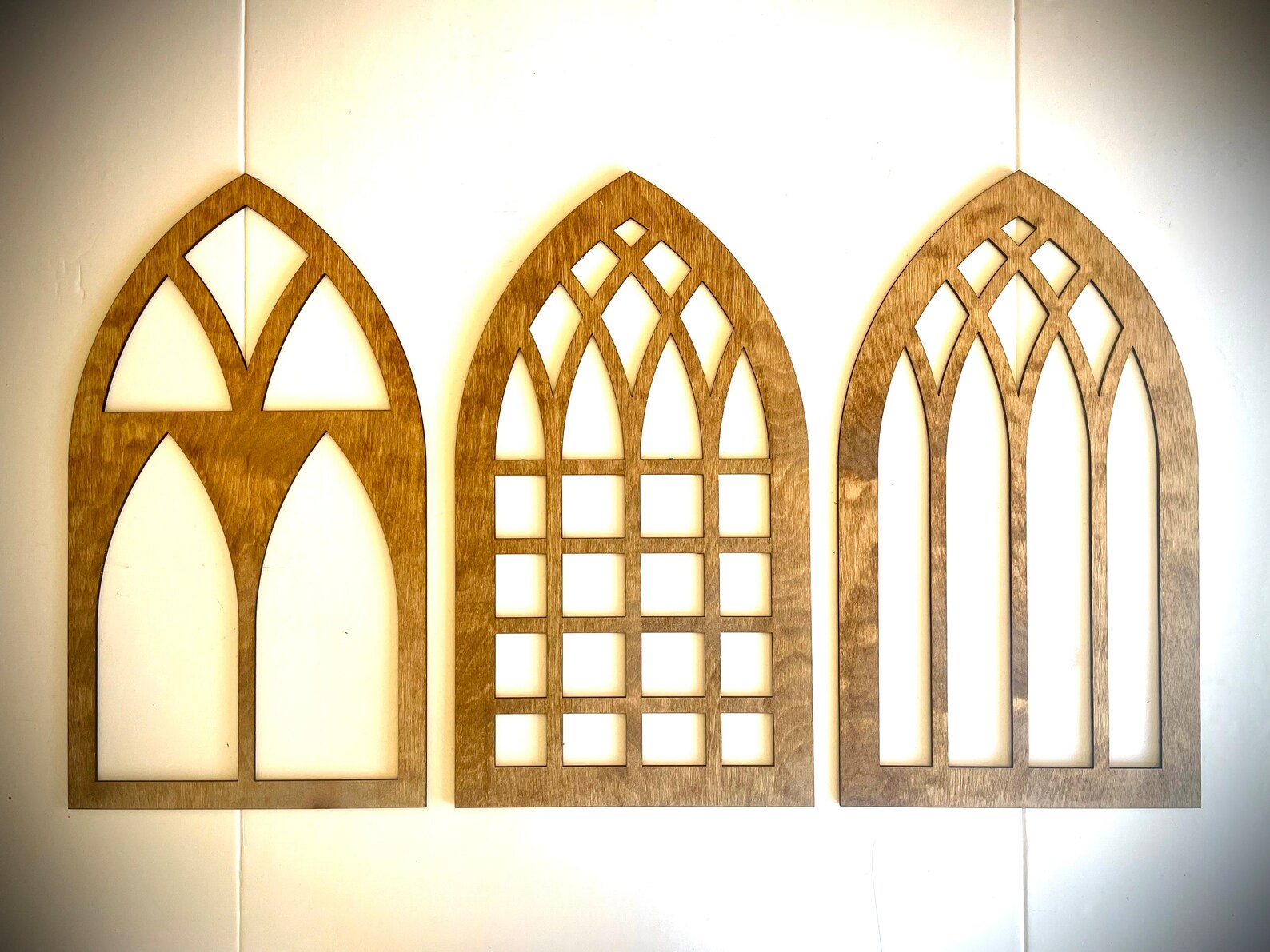 Gothic Cathedral Windows Mandala Wall Art 3 Panel Available - Etsy