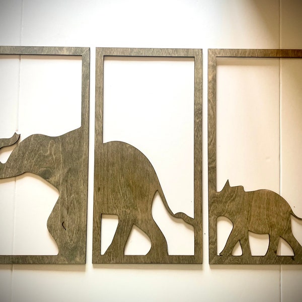 Elephant Wood Sign - Etsy