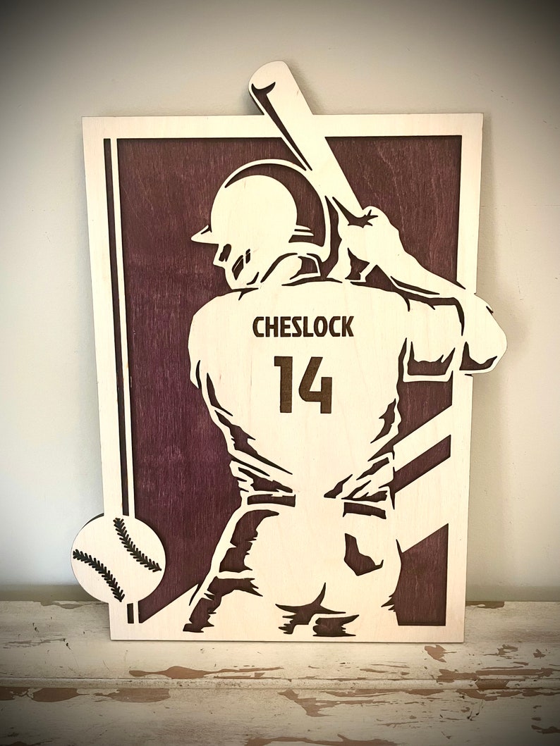 Personalized Custom Baseball Sign / Plaque With Player Name - Etsy