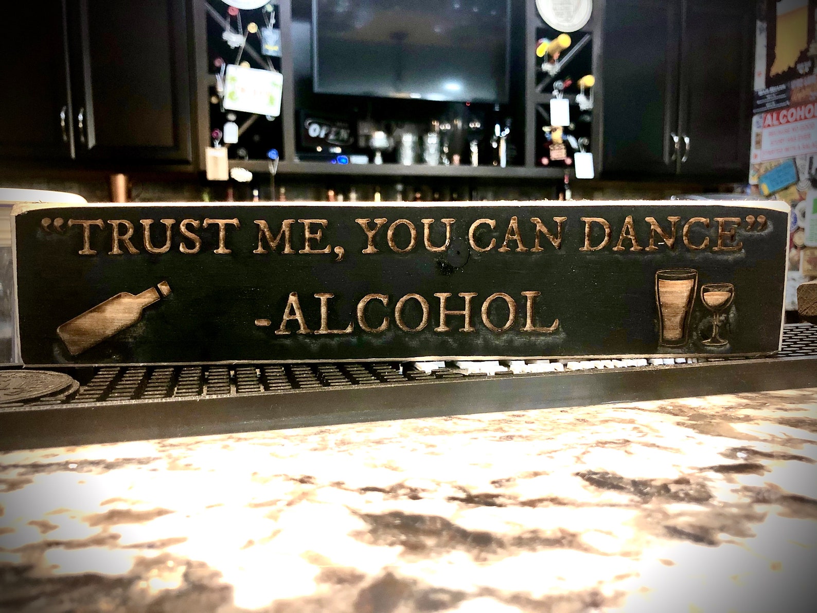Funny Bar Sign Trust Me, You Can Dance-alcohol (or Beer, or Any Drink ...