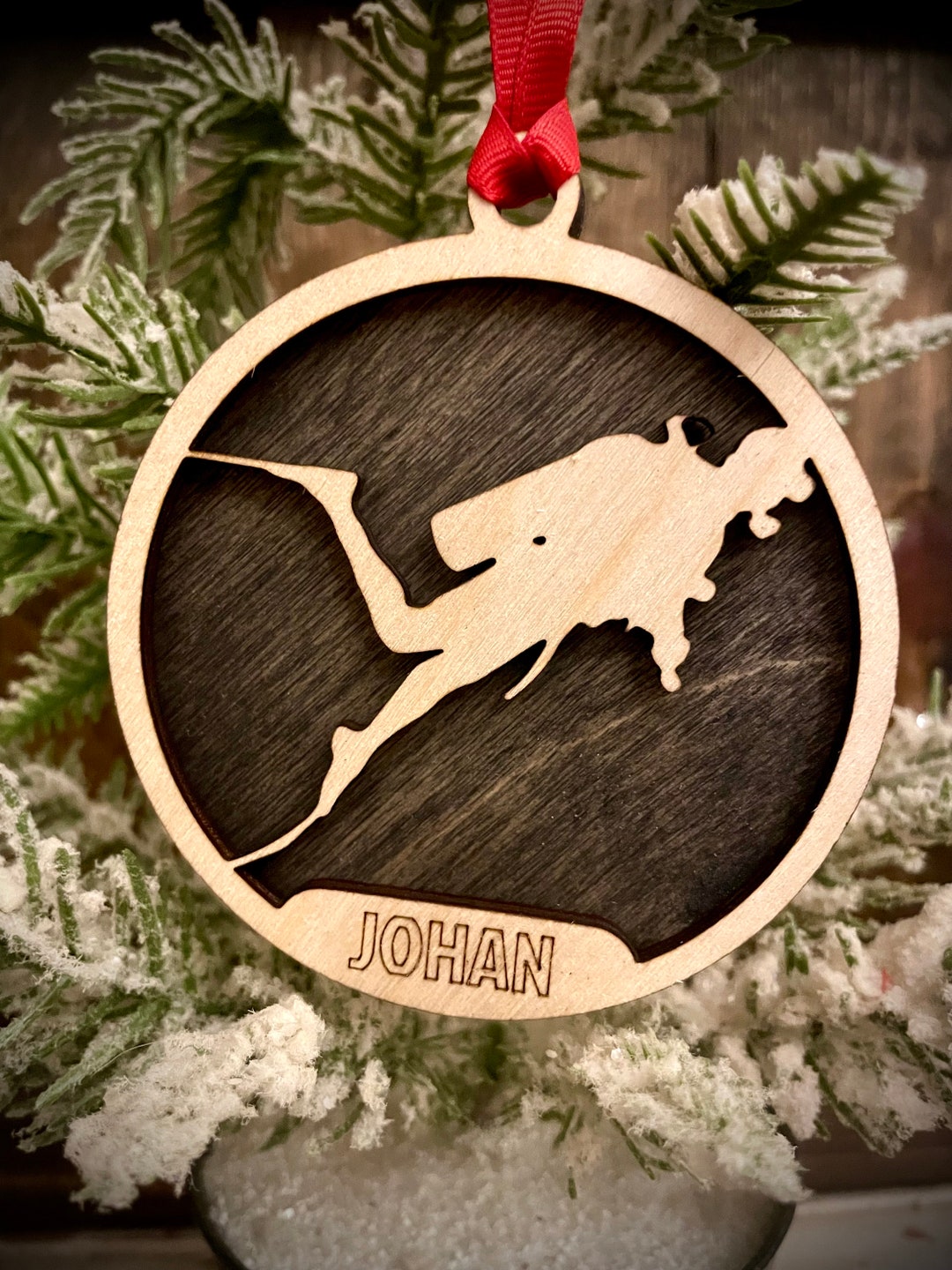 Scuba Diver Scuba Diving 2-layer Personalized Laser Cut Wood Christmas ...
