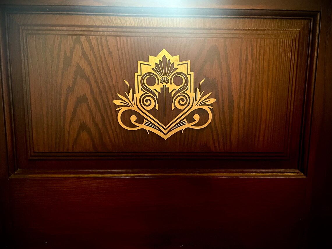 Boho Modern Art Deco Wood Door, Cabinet, or Furniture Embellishment ...