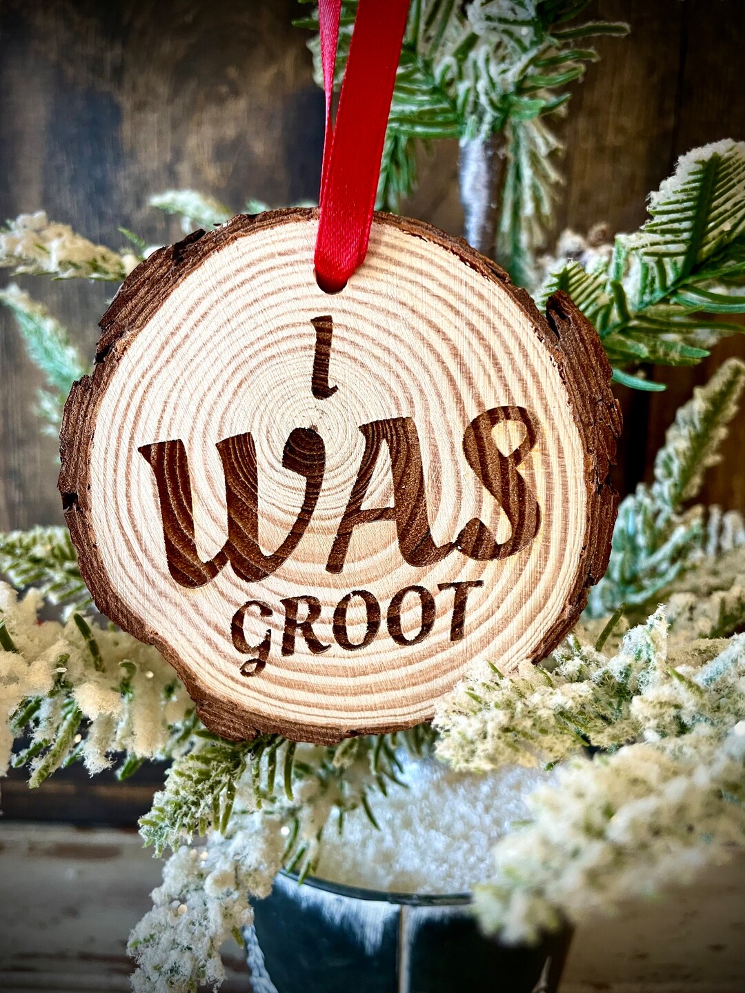 Ornament, Gift Tag - I Was Groot - Etsy