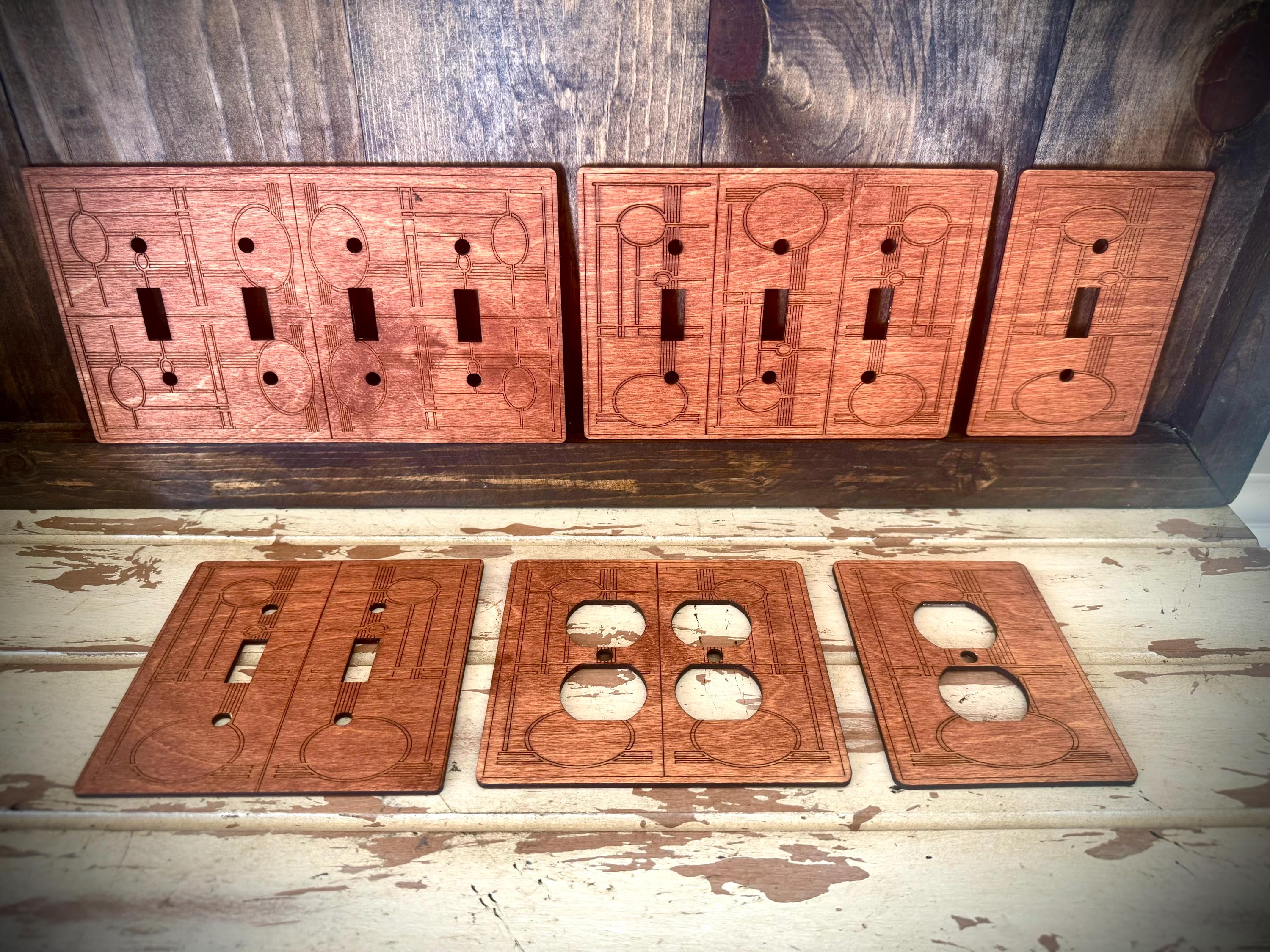 Frank Lloyd Wright-inspired Light Switch, Outlet, and Decora Covers in ...