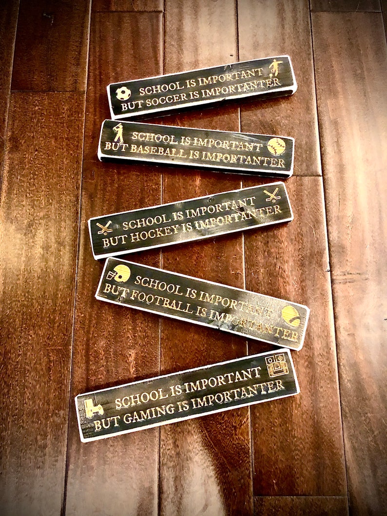 Funny Football Sign School is Important but Football is - Etsy