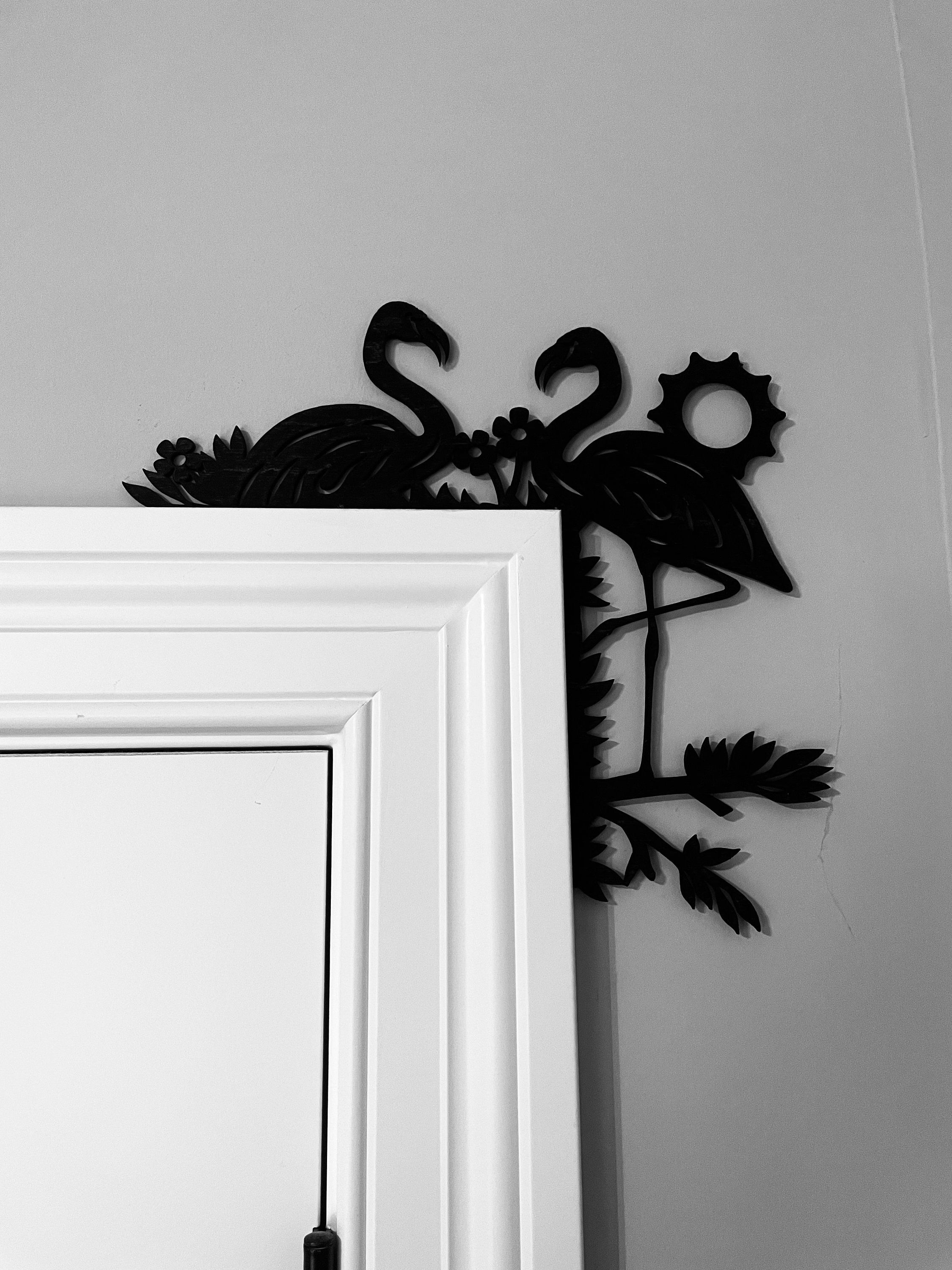 Flamingo Window and Corner Accent / Trim Decoration (set of 2 ...