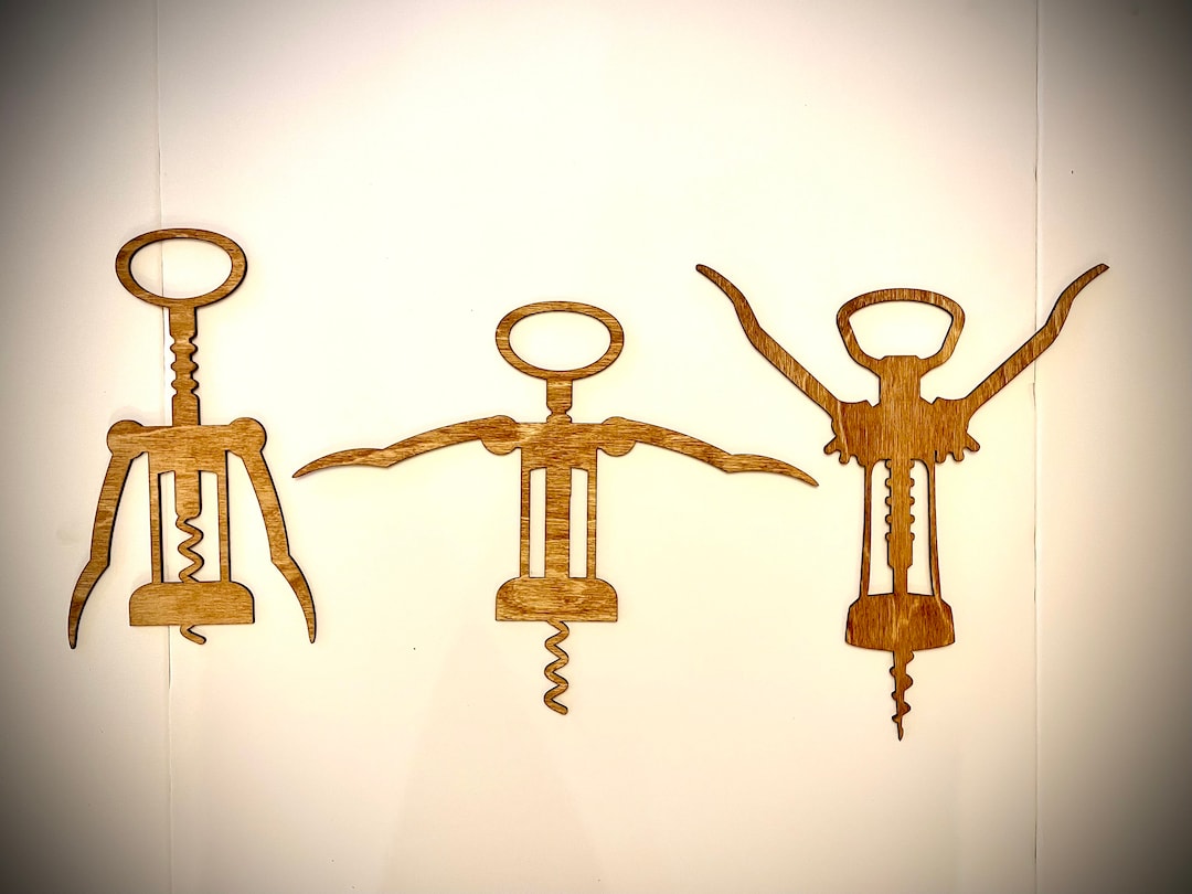 Dancing Corkscrews Wall Art, 3 Panel in Natural or 11 Other Finishes ...