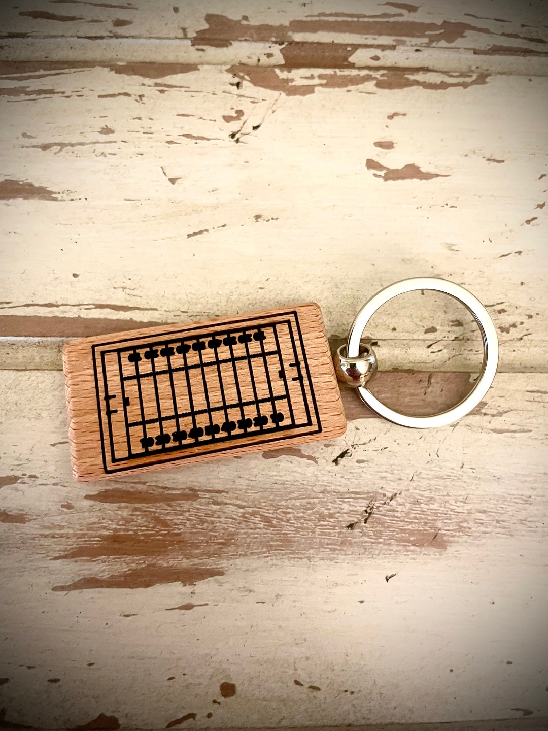 Football Field Keychain; Football Gift, Football Senior Night, Football ...