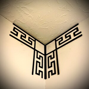 Greek Key Large Pattern Inside Corner Accent / Trim Corner Decoration ...