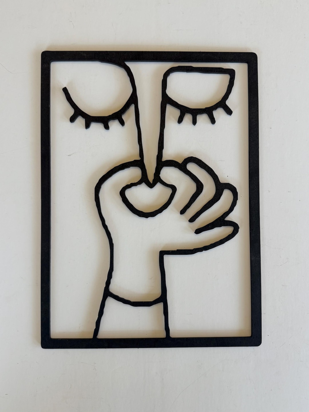 Humorous Holding Nose Bathroom Wood Panel Art Available in Multiple ...