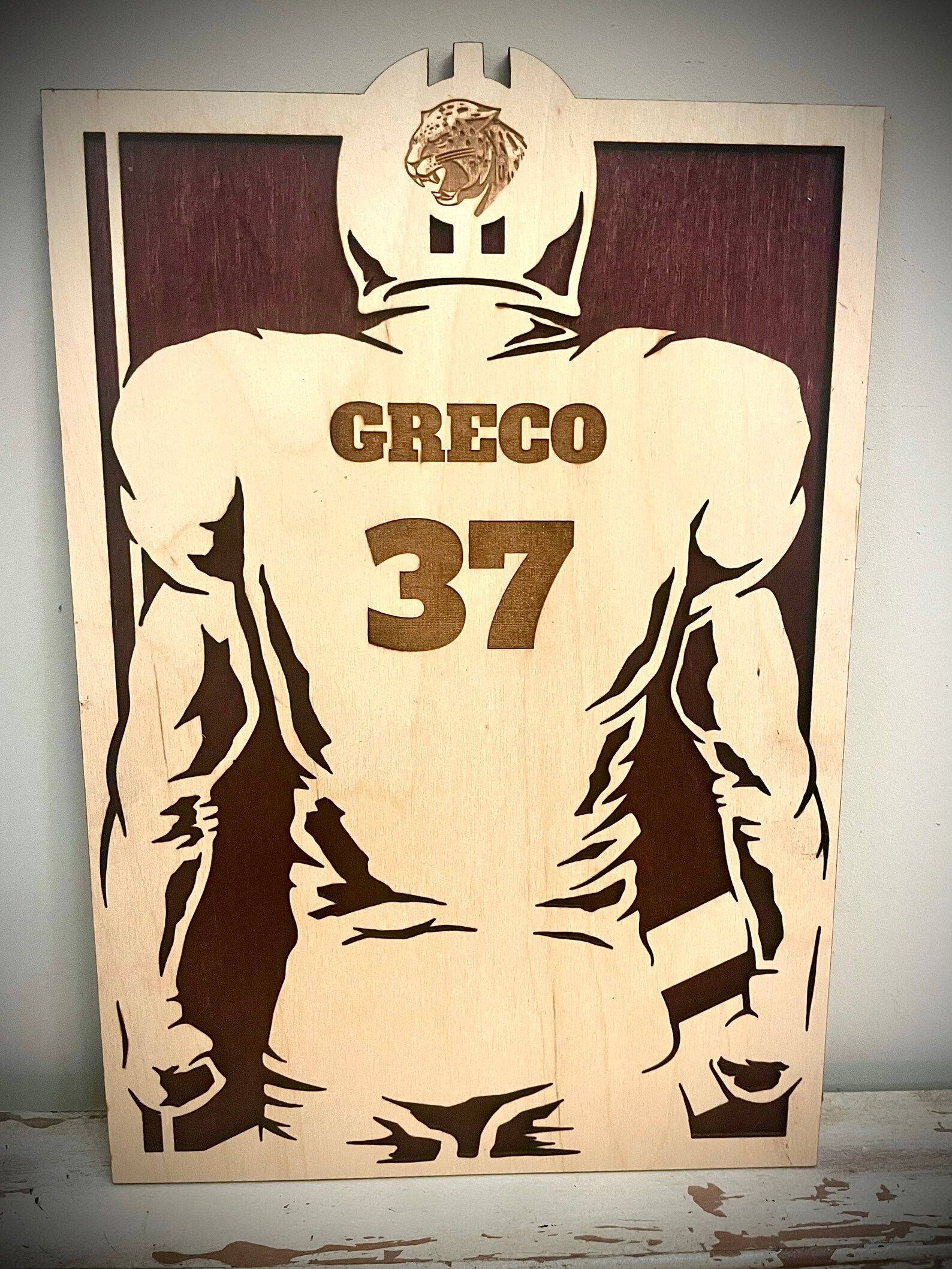 Personalized Custom Football Sign Custom Plaque With Player - Etsy