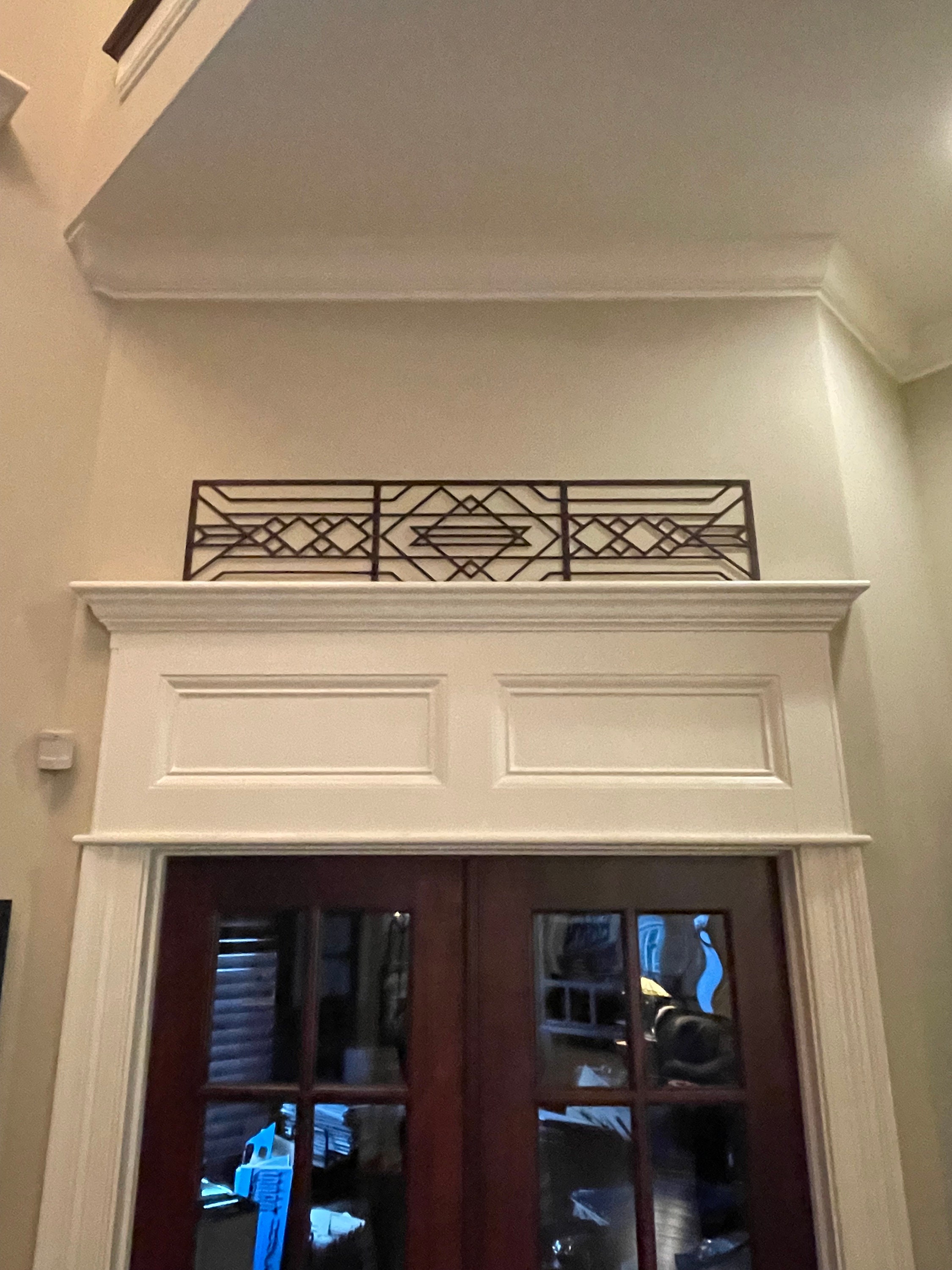 3 Piece Door or Window Transom Accent / Embellishment in Natural or 11 ...