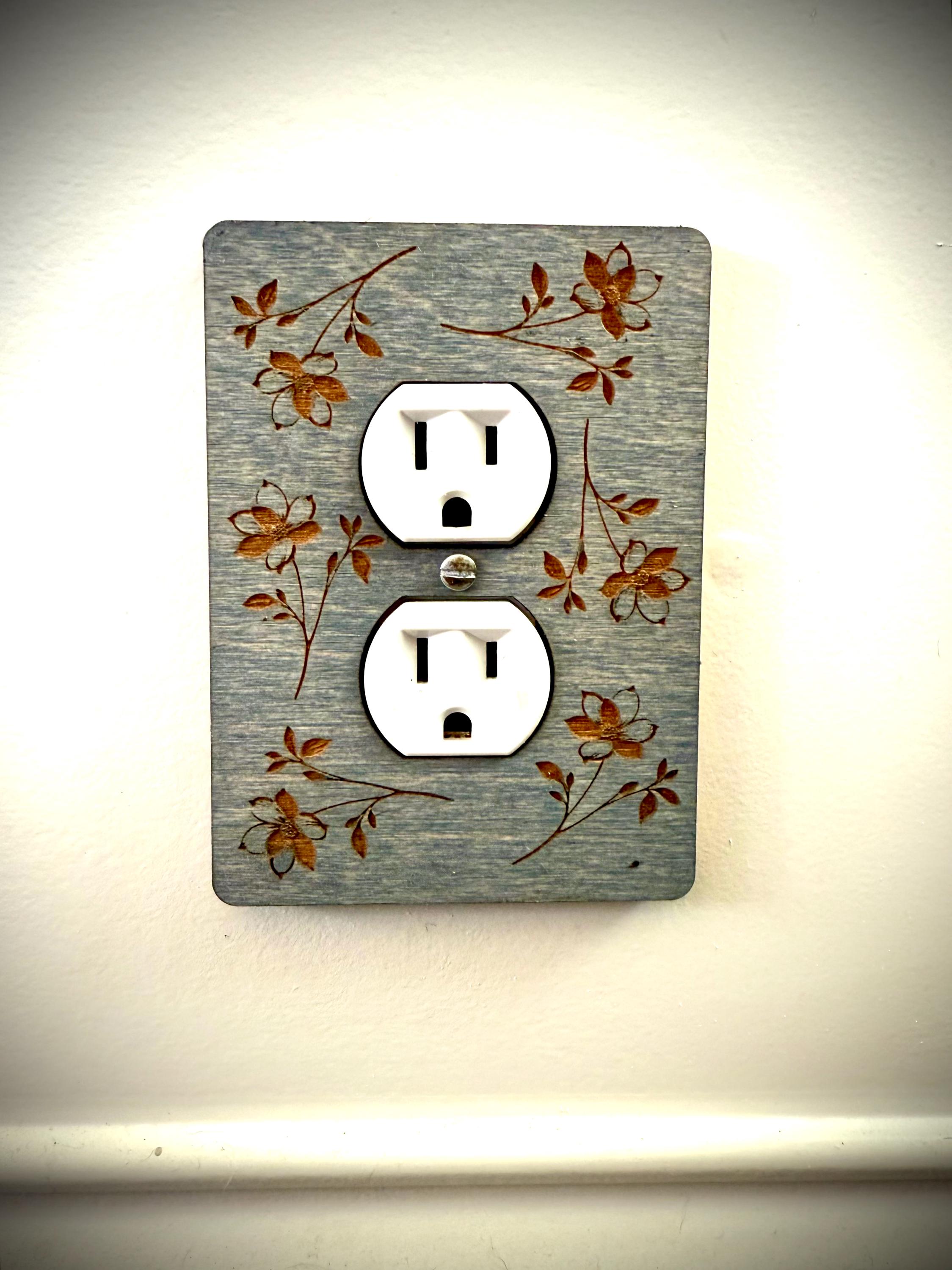 Dogwood Floral Light Switch, Outlet, and Decora Covers in Multiple ...