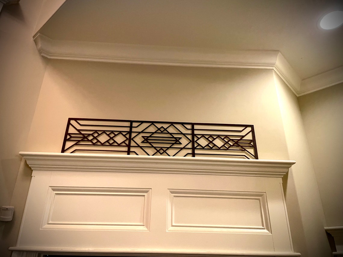 3 Piece Door or Window Transom Accent / Embellishment in Natural or 11 ...