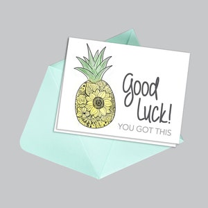 Good Luck Pineapple Card IVF Well Wishes Card IVF Good | Etsy
