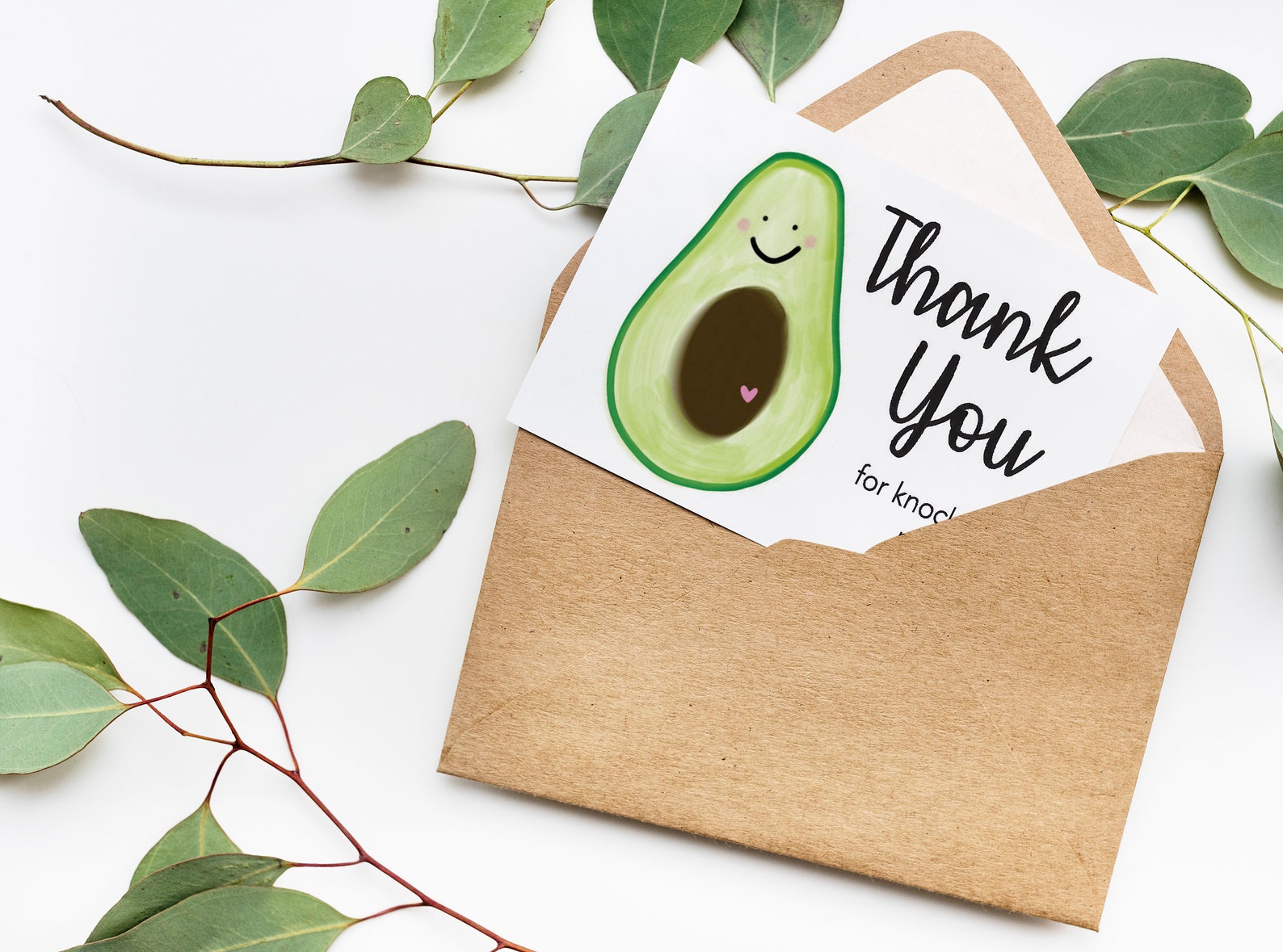 Avocado Thank You for Knocking Me Up Card IVF Card Humor | Etsy