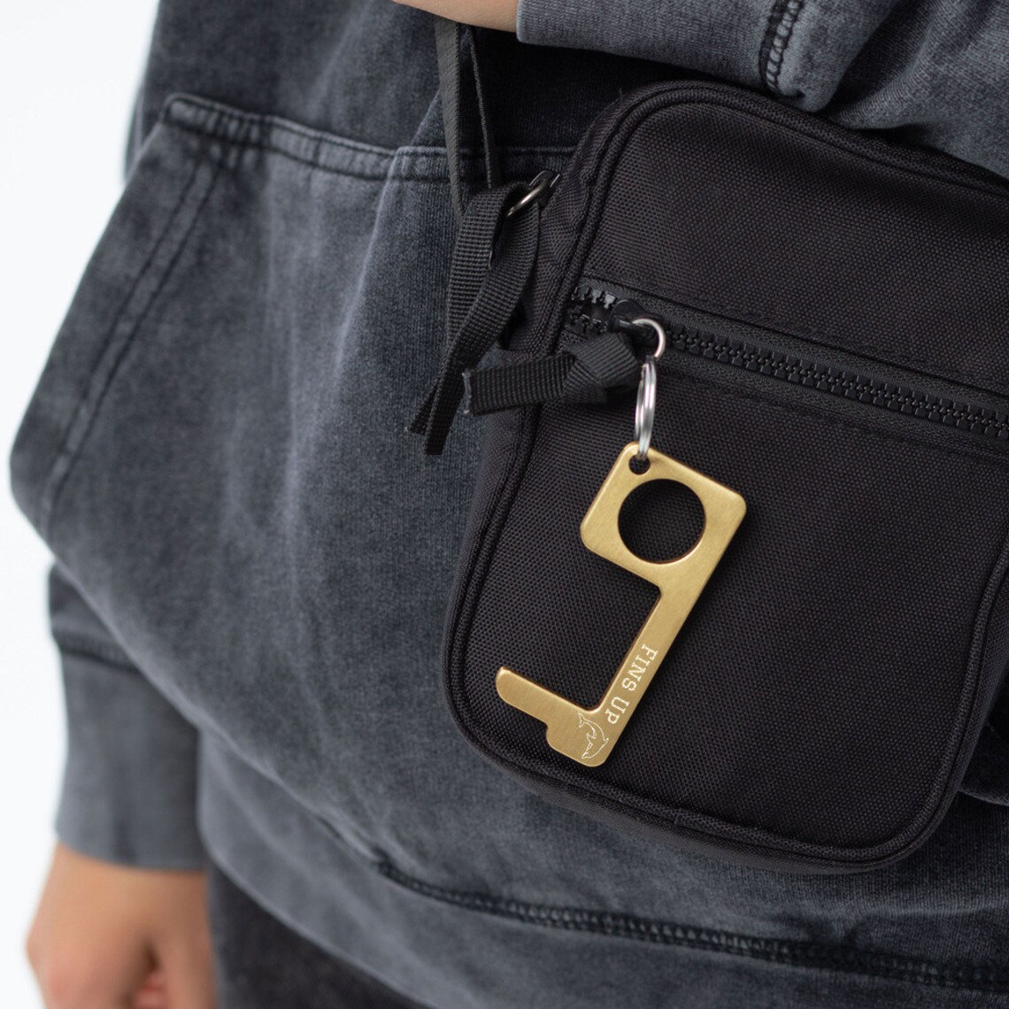 Fins up Dolphins Engraved Brass Touch Tool - Etsy