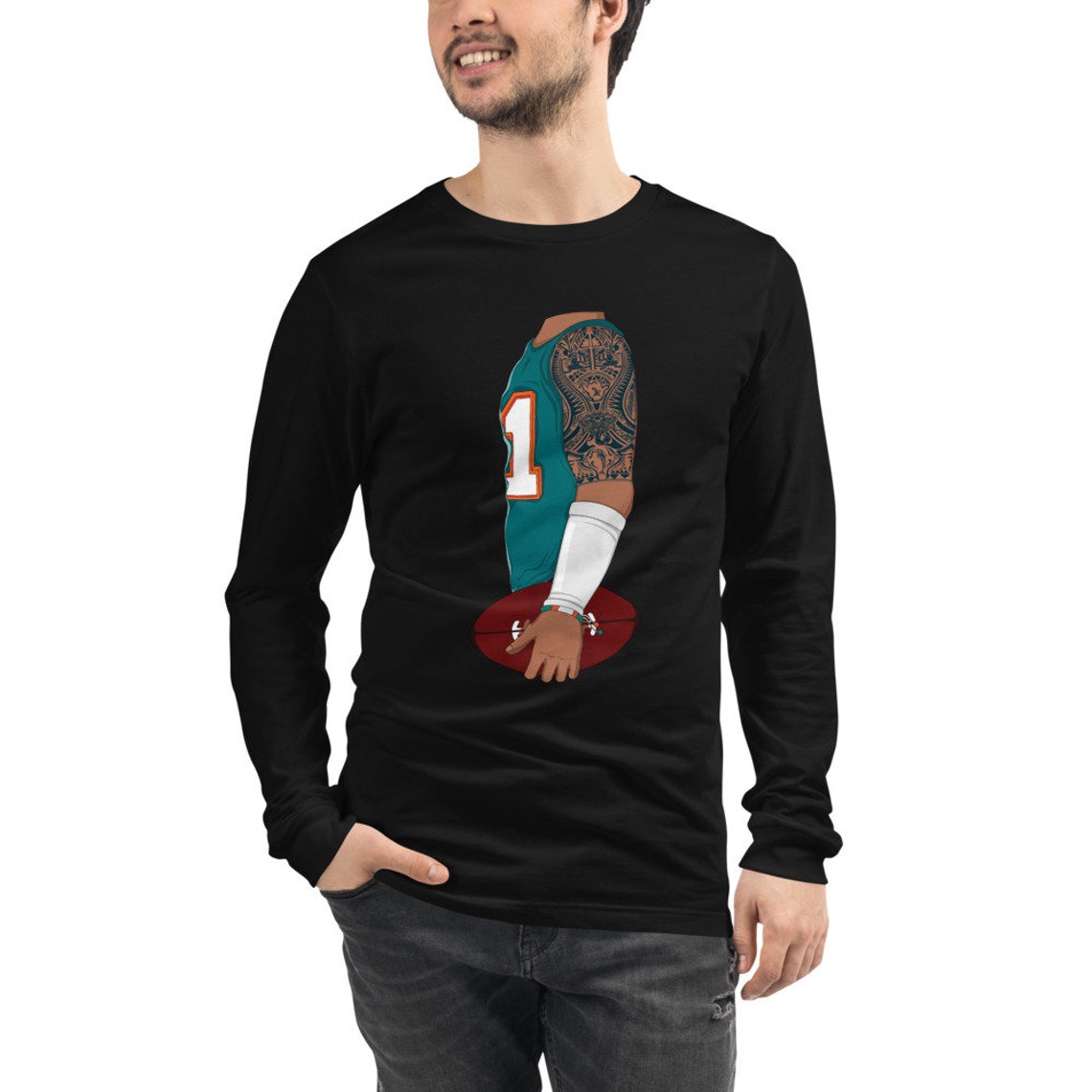 Tua Tagovailoa Long Sleeve Shirt, Tua Time Long Sleeve Shirt, Tua Left ...
