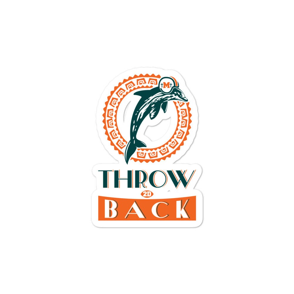Dolphins Throwback Sticker, Miami Throwback Sticke, Tua Sticker - Etsy