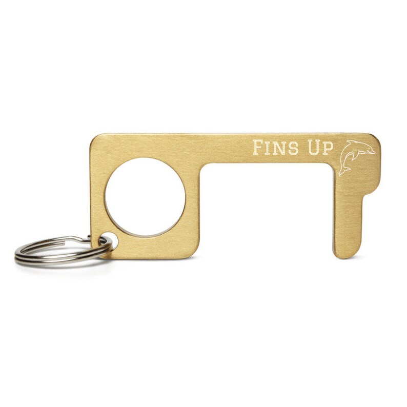 Fins up Dolphins Engraved Brass Touch Tool - Etsy