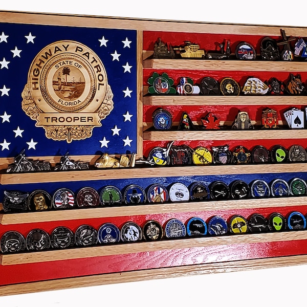 Police Challenge Coin Display - Etsy