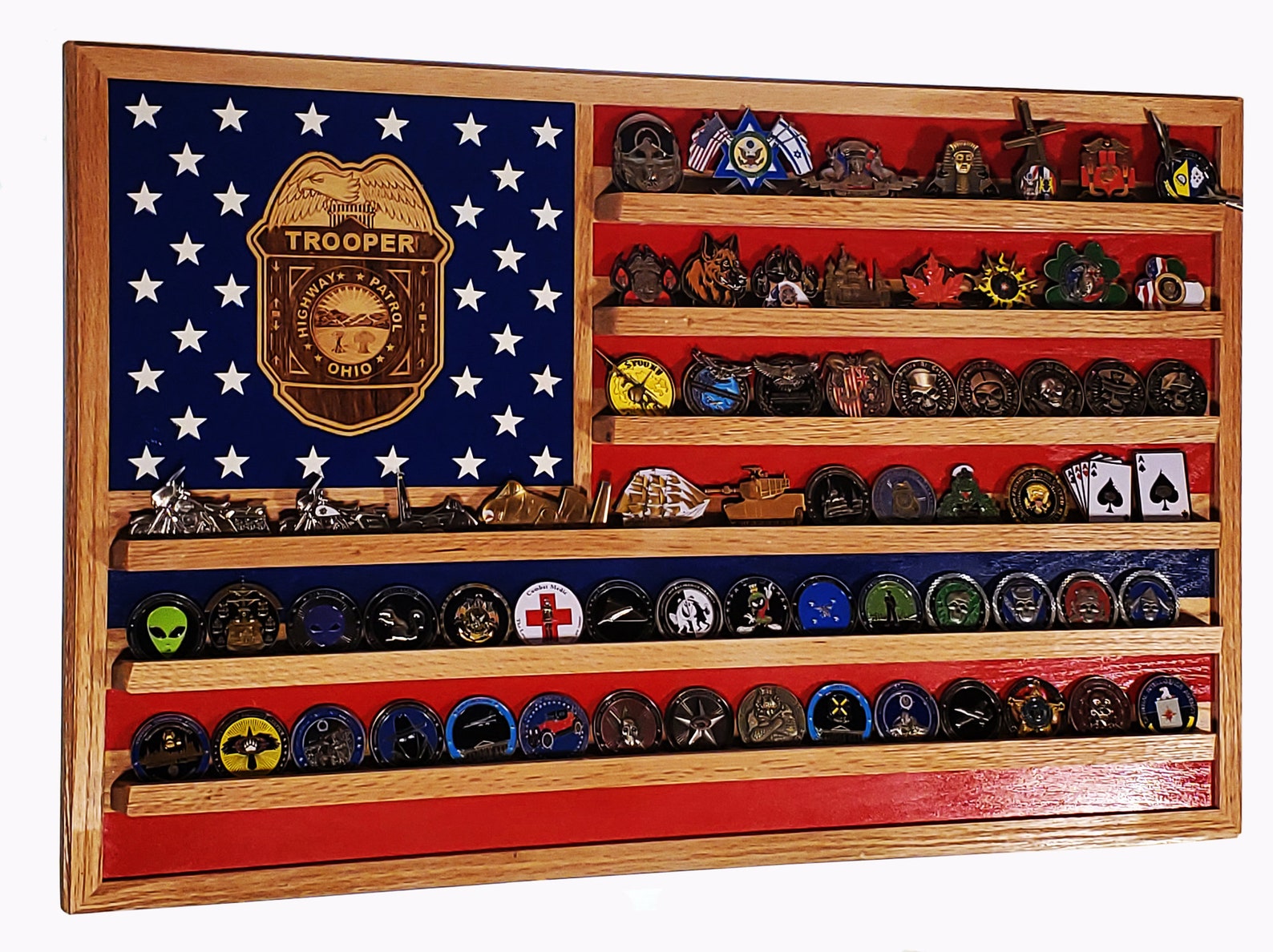 Ohio State Trooper / Police Challenge Badge Coin Display - Etsy