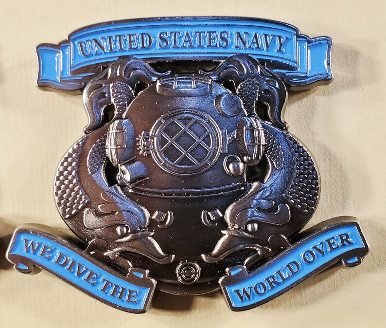 US Navy First Class Diver Commemorative Challenge Coin 127 - Etsy